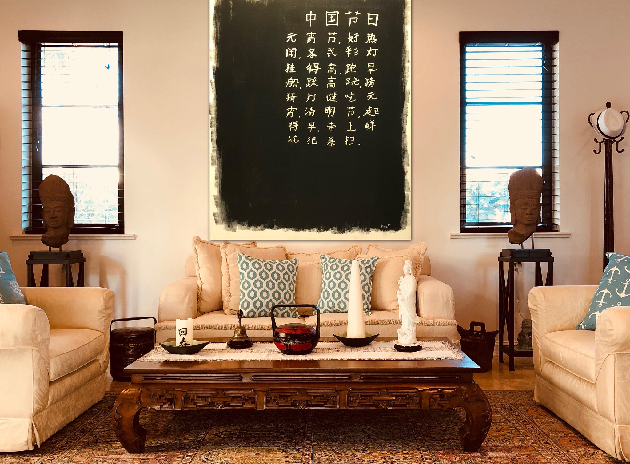 Chinese Poem-Original, abstract and modern Zen painting-Shogo Zen Art ...