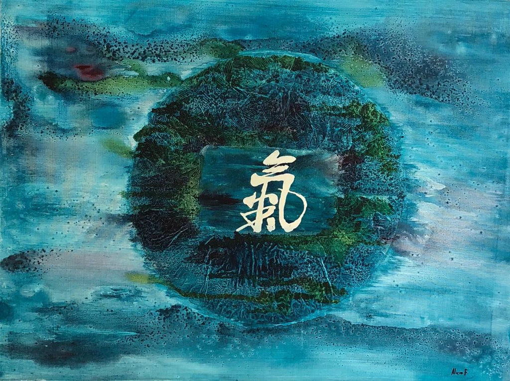 Life Force - Original, abstract and modern Zen painting. Feng Shui ...